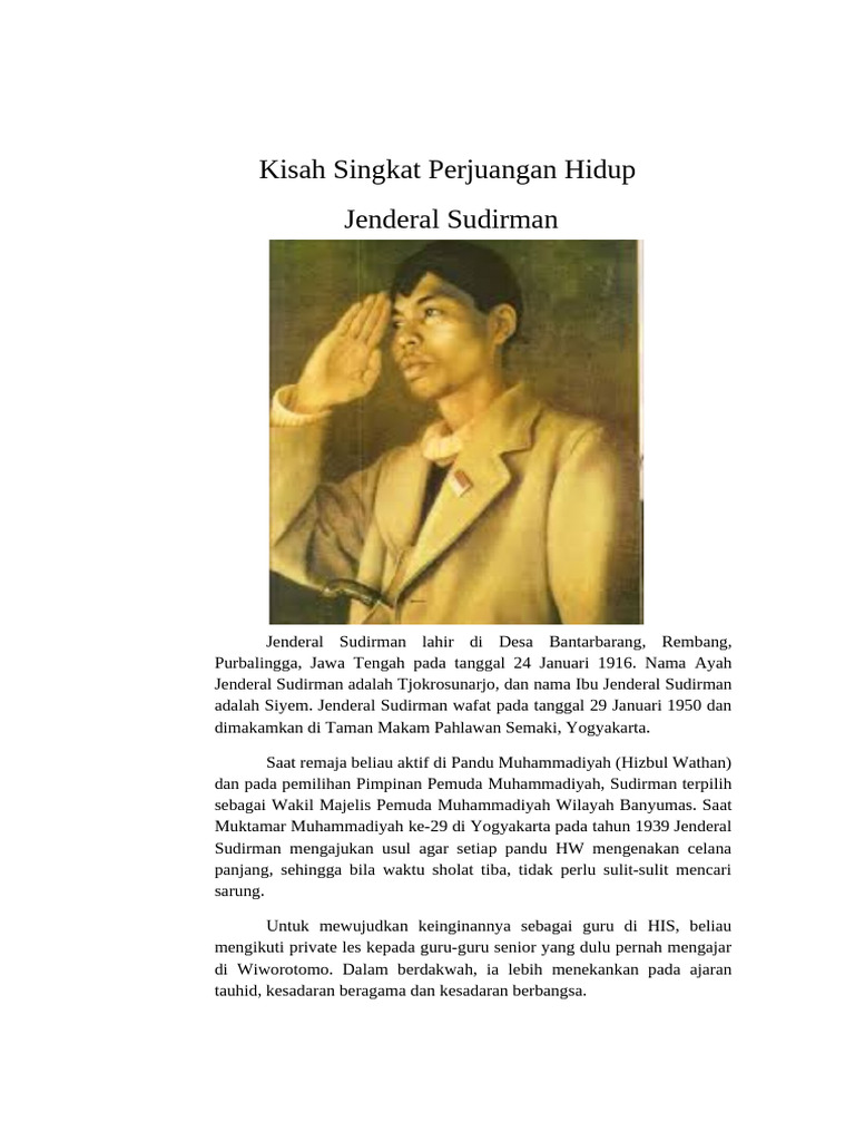 Kisah Jenderal Sudirman | PDF