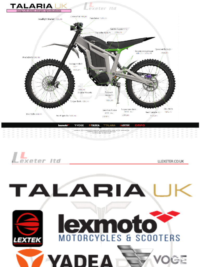 Talaria Sting Offroad Torques | PDF