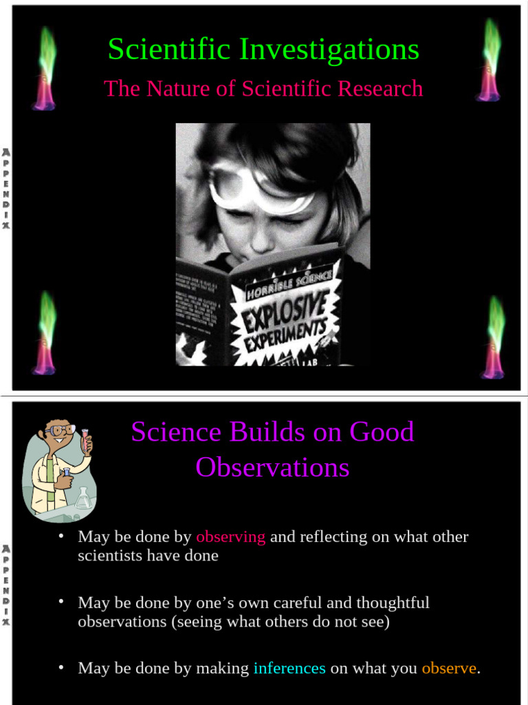 Science Investigations | PDF | Hypothesis | Experiment