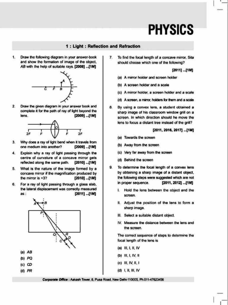 Physics Revision PYQ's | PDF