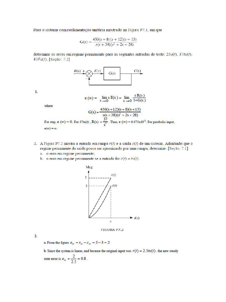 Lista cap 7 Estado de erro | PDF