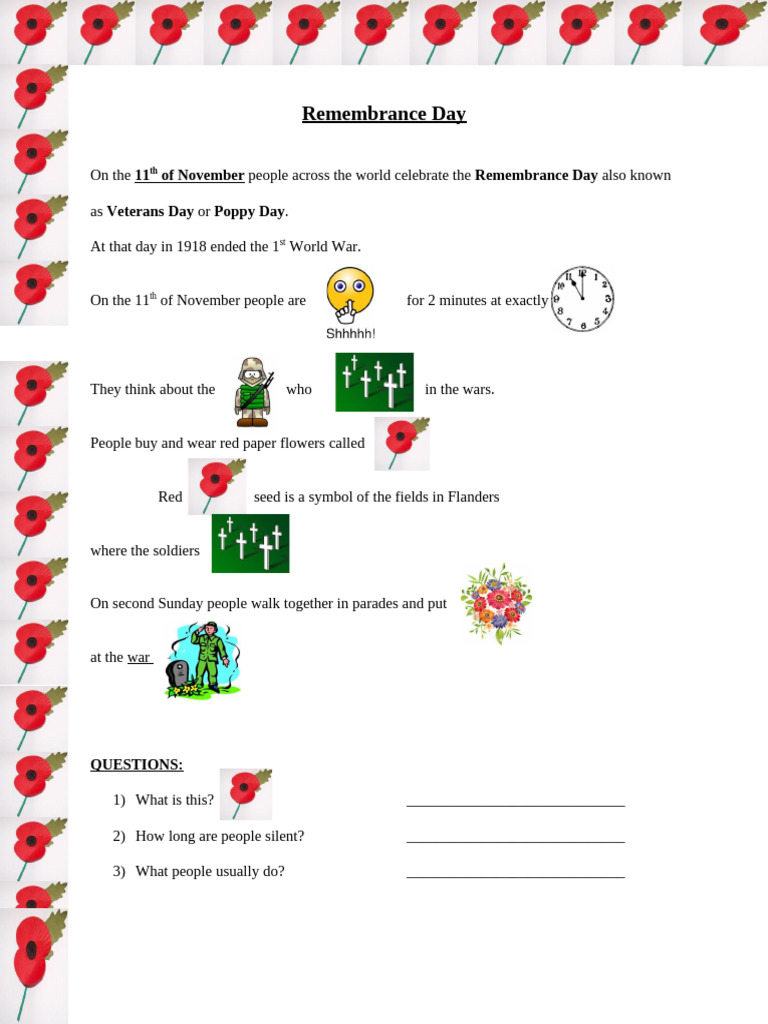 Remembrance Day: History and Traditions | PDF