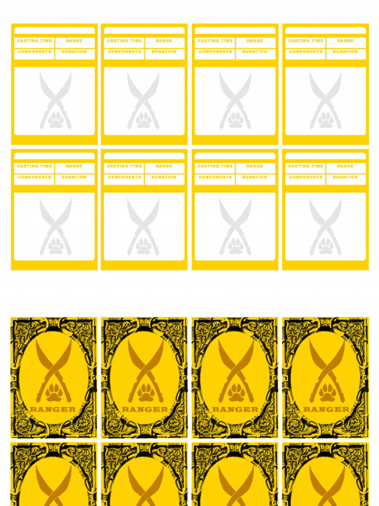 Spell Cards Ranger | PDF