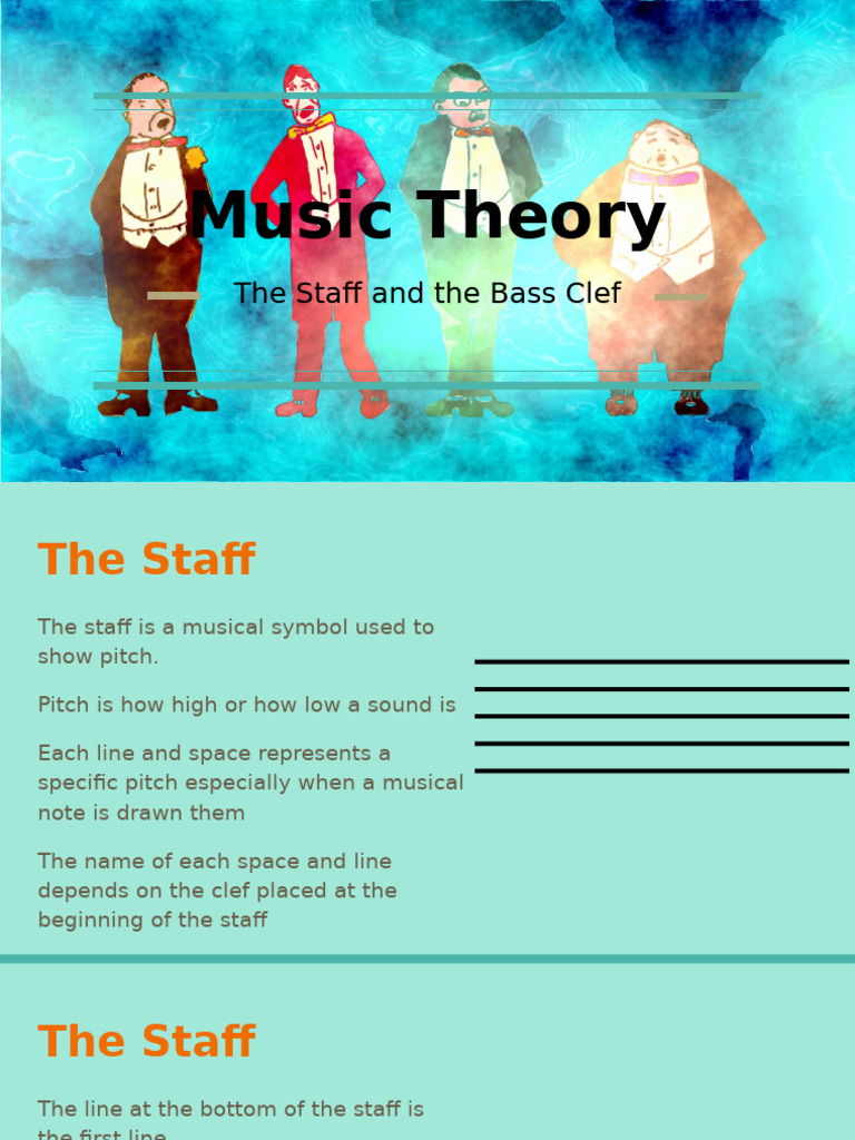 Grade 1 Music Theory - The Staff and The Bass Clef | PDF