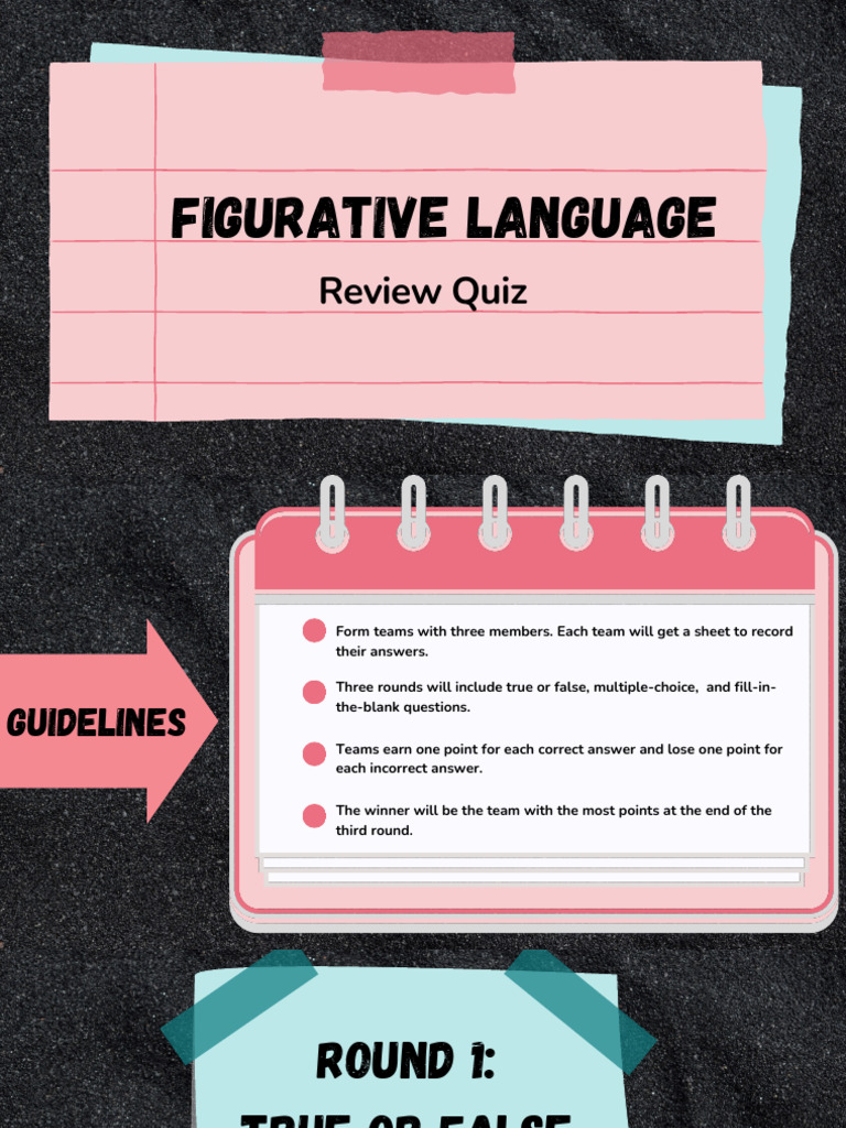 Figurative Language Quiz Guide | PDF | Multiple Choice | Linguistics