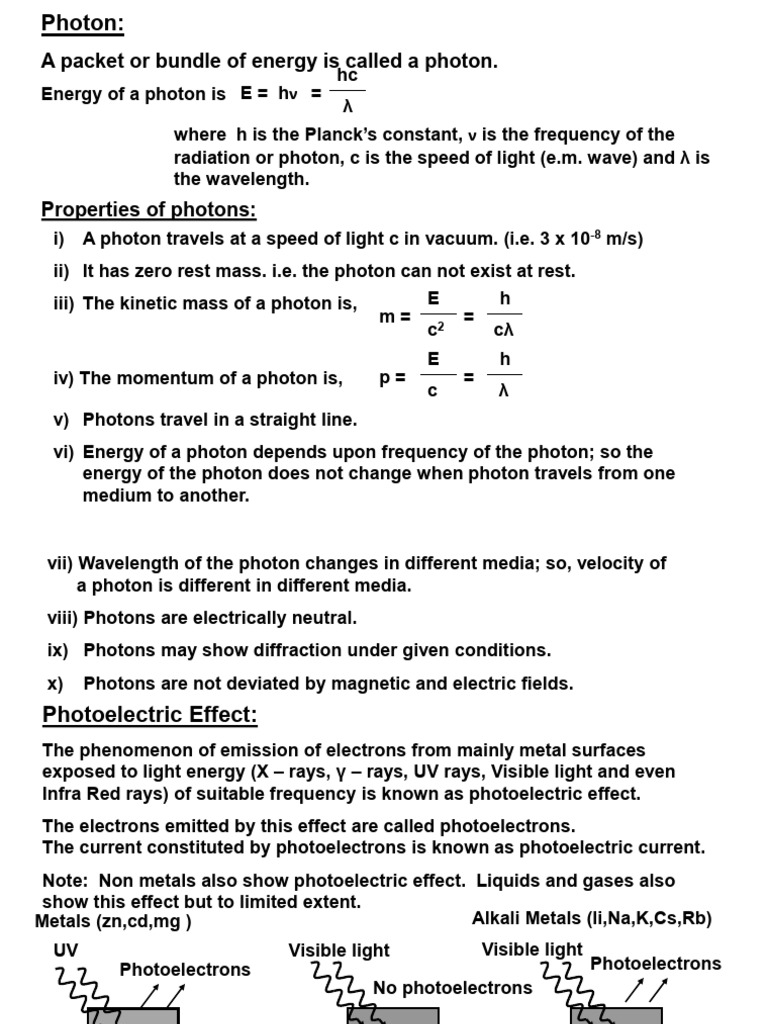 Ch-11 Dual Nature of Radiation | PDF | Photoelectric Effect | Photon