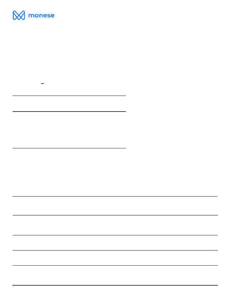 UK Monese Bank Statement | PDF