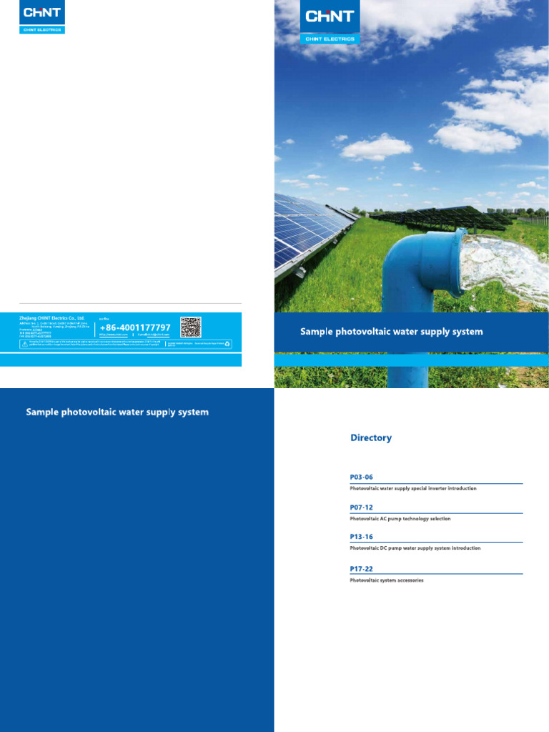 Photovoltaic water pump system catalog EN(1) | PDF | Sustainable ...