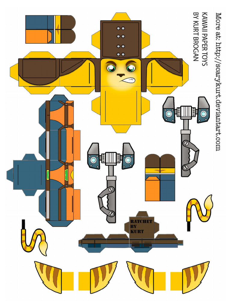 Ratchet and Clank Papertoys Paper Craft | PDF