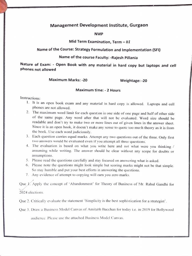 Sfi Mid Term | PDF