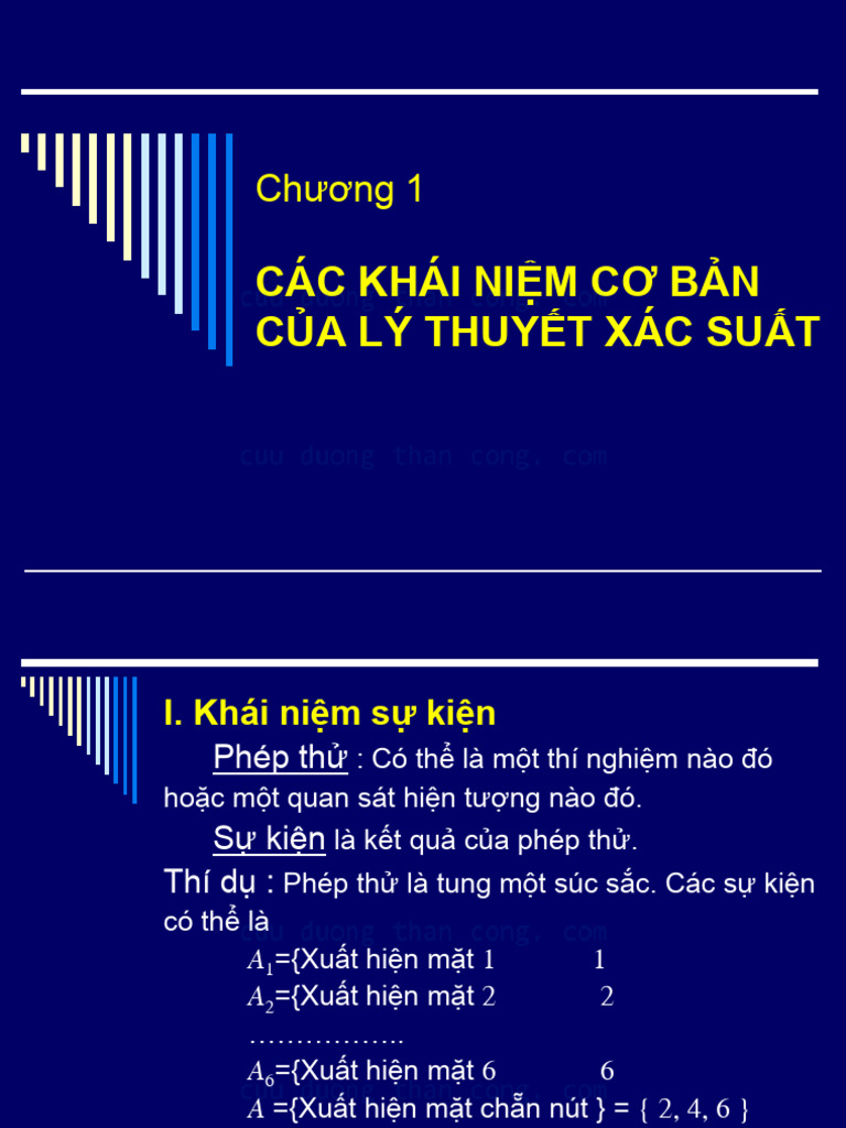Xac Suat Thong Ke To Anh Dung Chuong 1 Cac Khai Niem Co Ban Cua Ly Thuyet Xac Suat ...