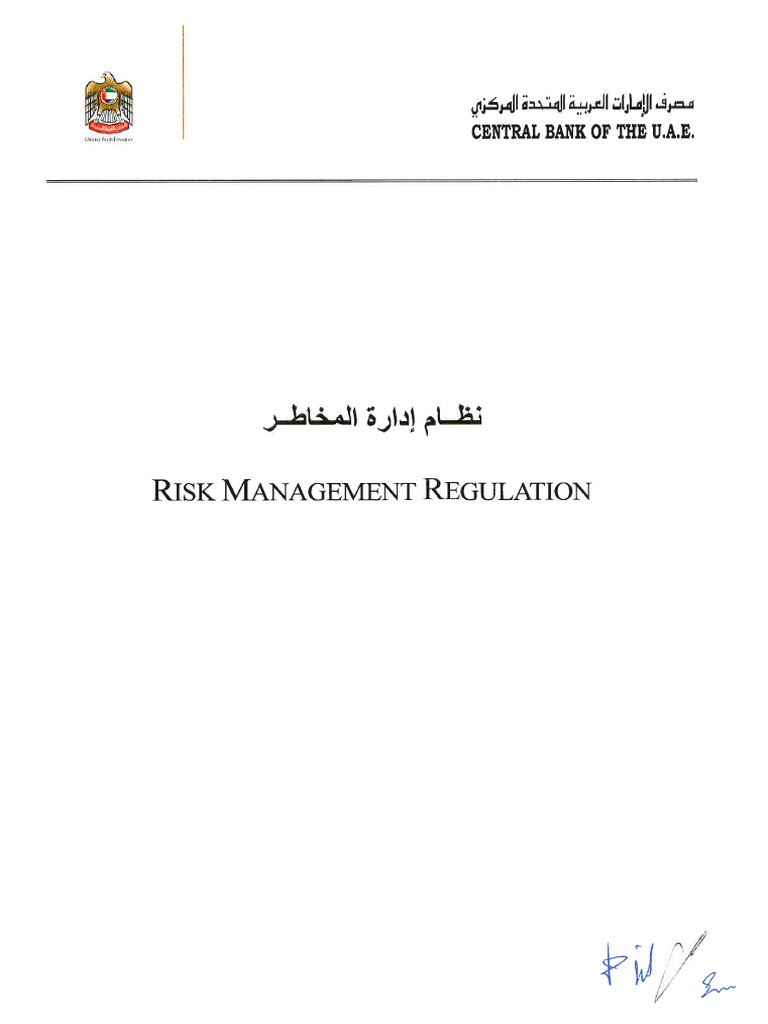 C 153-2018 Risk Management Regulation | PDF