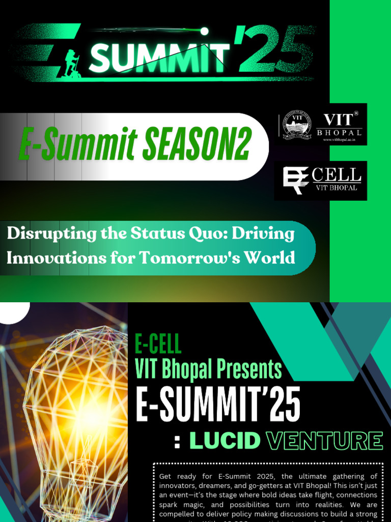 E Summit'25 Brochure | PDF | Startup Company | Small Business ...