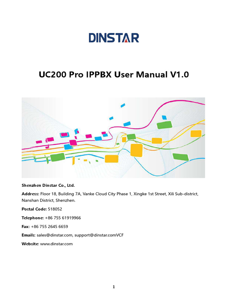 UC200 Pro - IP PBX User Manual | PDF | Session Initiation Protocol | Port (Computer Networking)