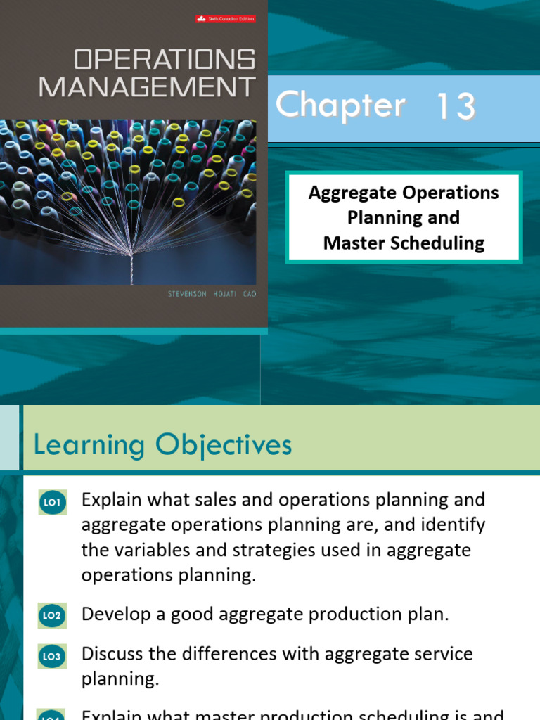 Aggregate Operations Planning and Master Scheduling | PDF | Inventory ...