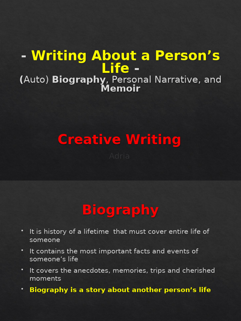 Understanding Memoir Writing | PDF | Narrative | Autobiographies