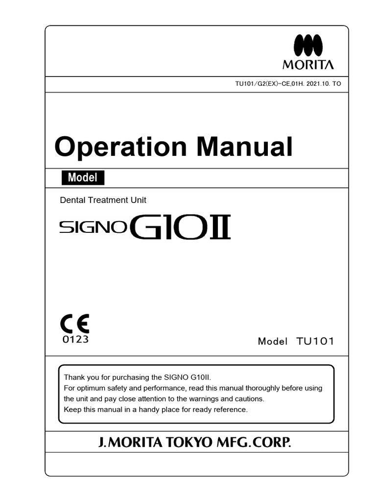 Instructions For Use Signo G10ll CE 01H | PDF