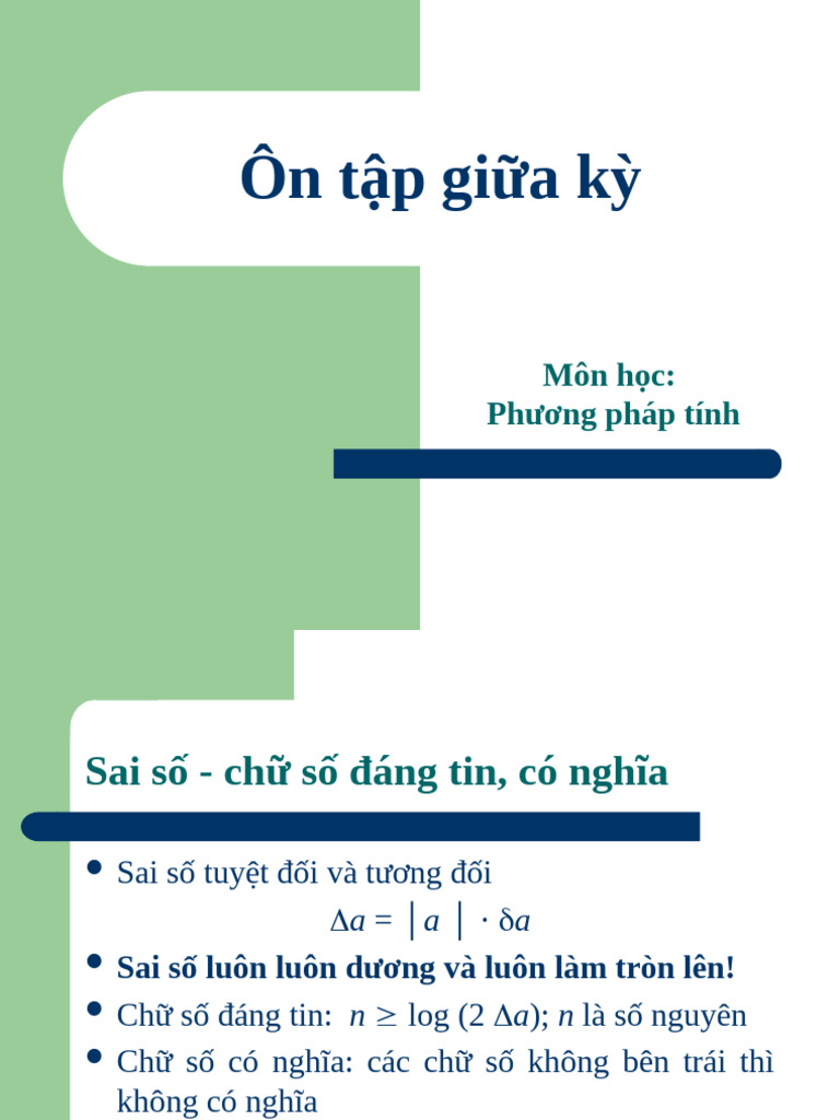 On tap giua ky | PDF