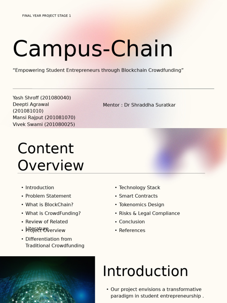 FYP_PPT_Stage1 | PDF | Cryptocurrency