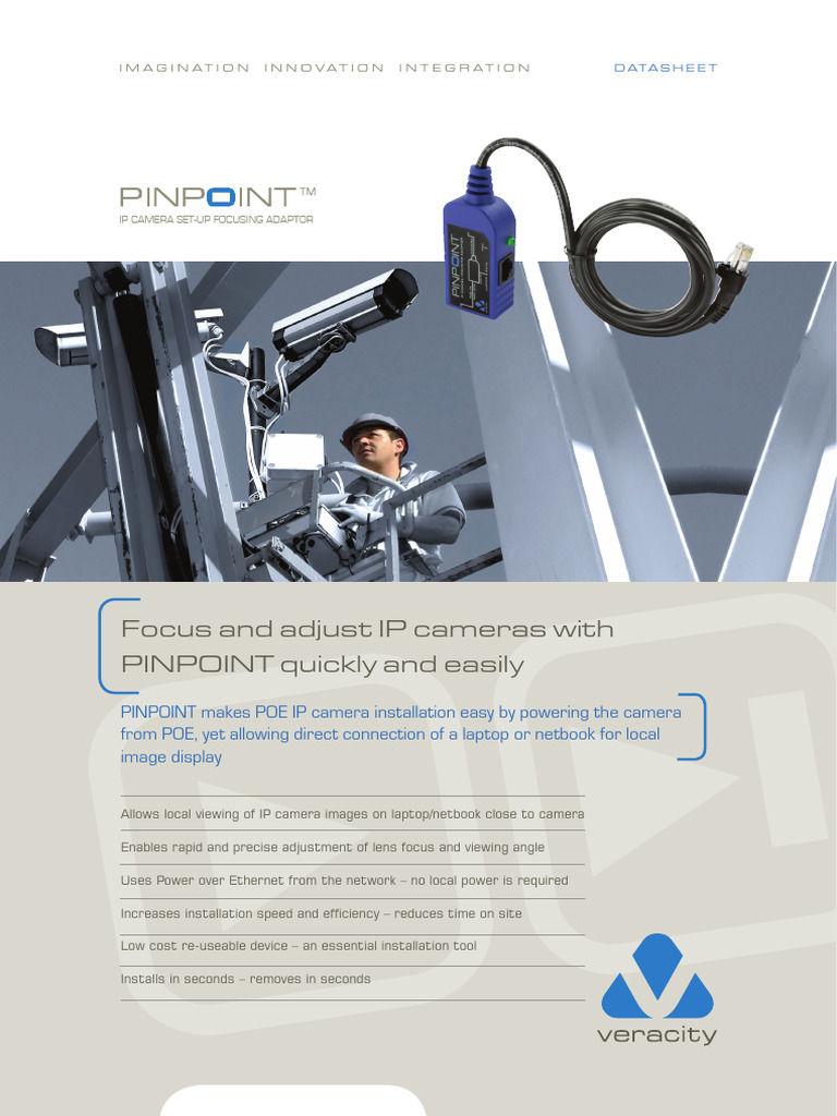 Veracity Pinpoint Datasheet Wv2.0 | PDF | Camera | Equipment