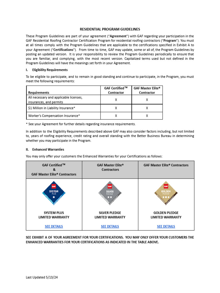 Partner Programs Residential Program Guidelines | PDF | General ...
