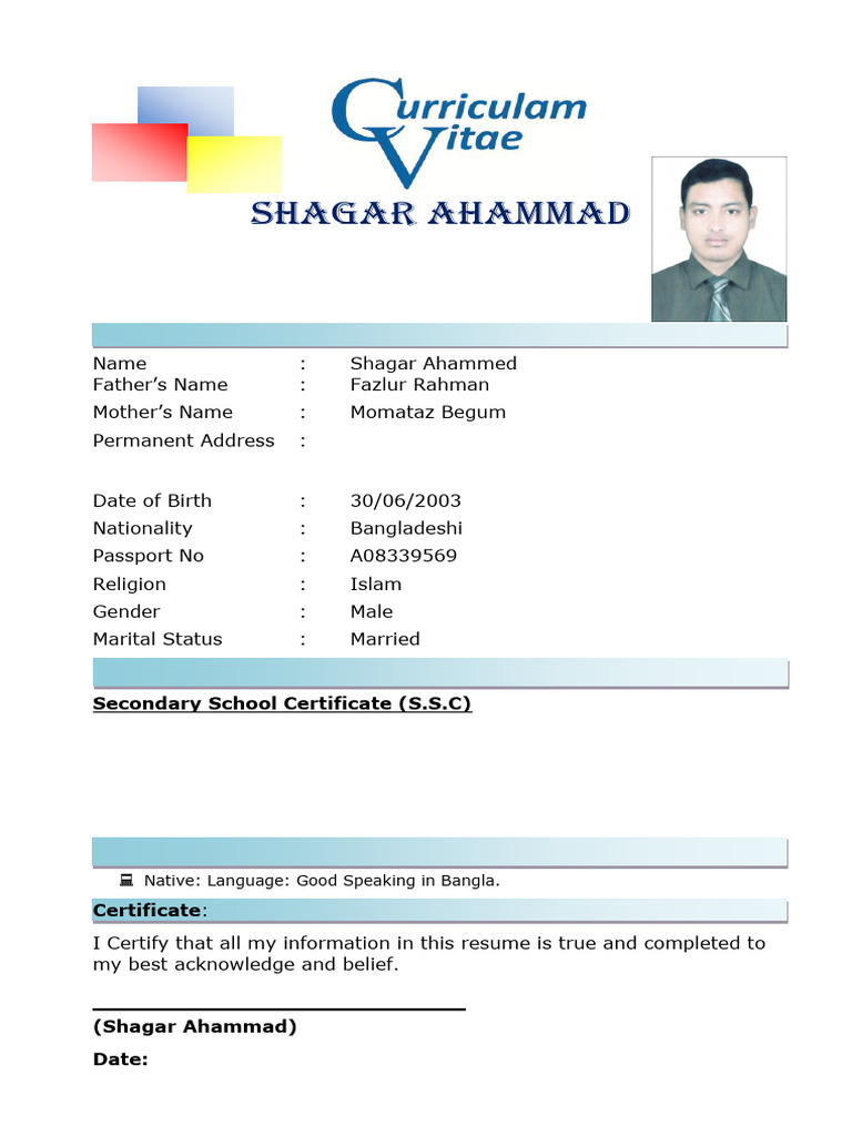 CV Sagar - Copy-1 | PDF