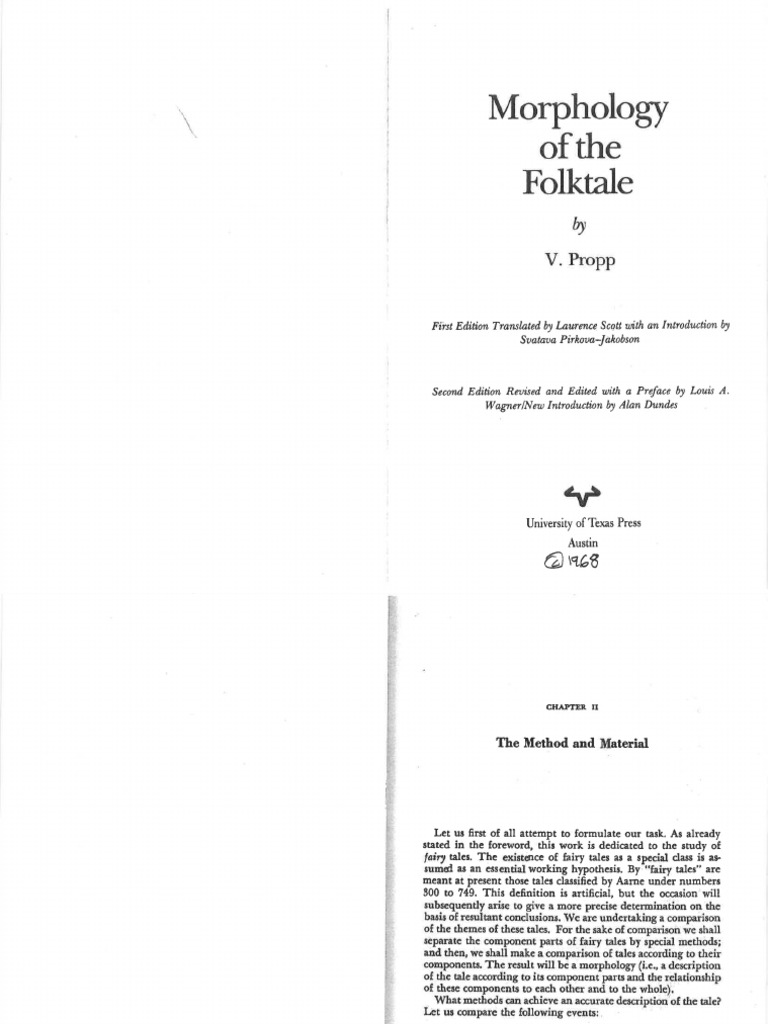 Propp Morphology | PDF