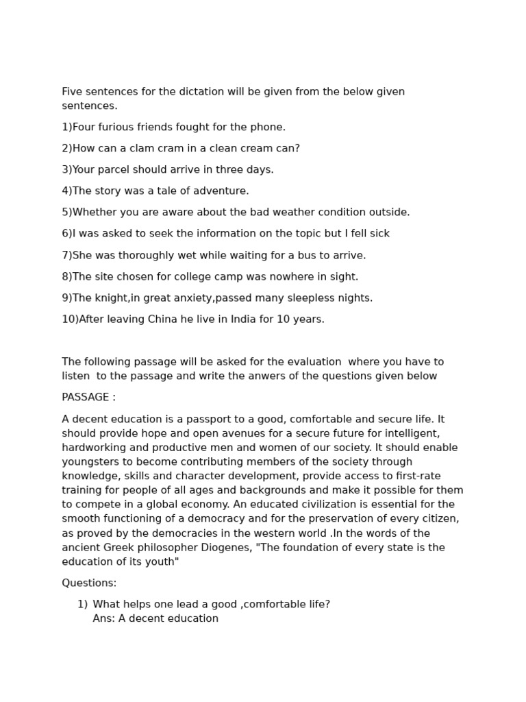 Oral Exam Preparation Topics | PDF