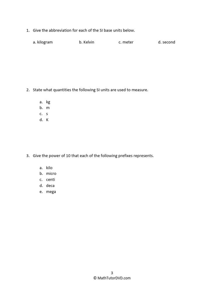 Practice Units Conversion | PDF | International System Of Units | Litre