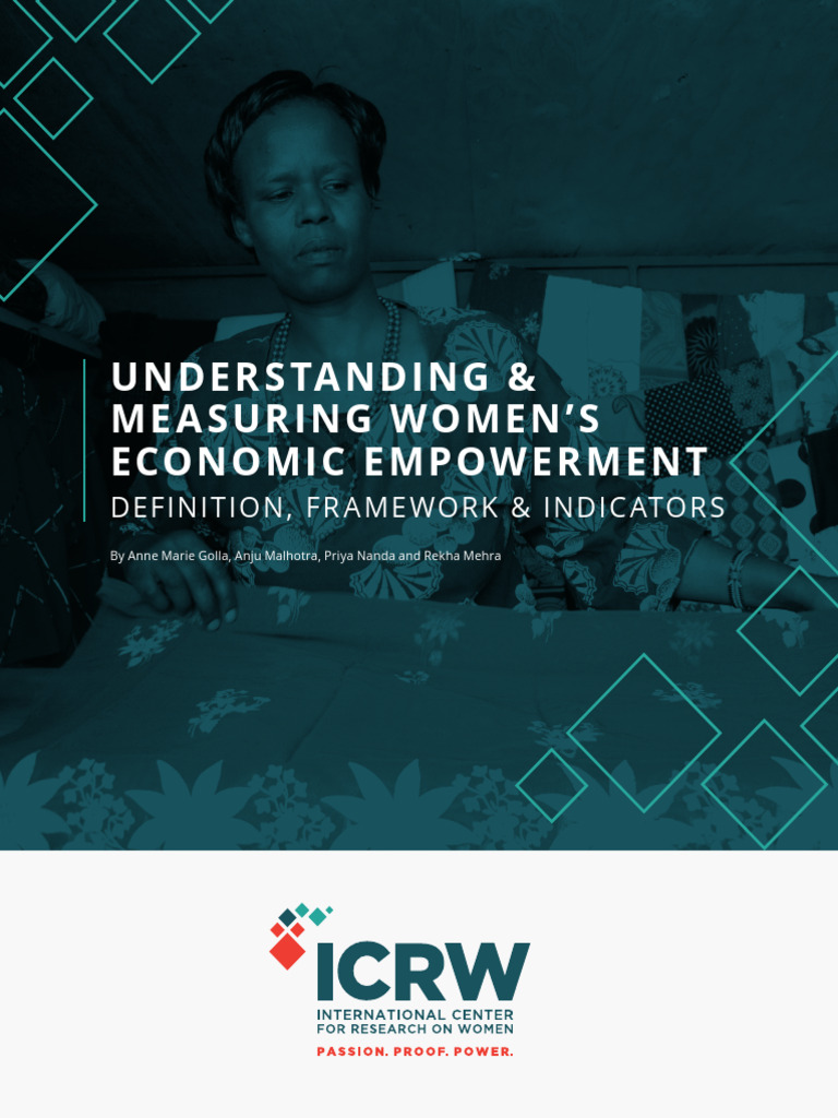 ICRW_MeasuringWomensEconomicEmpowerment_v4_WebReady | PDF | Empowerment ...