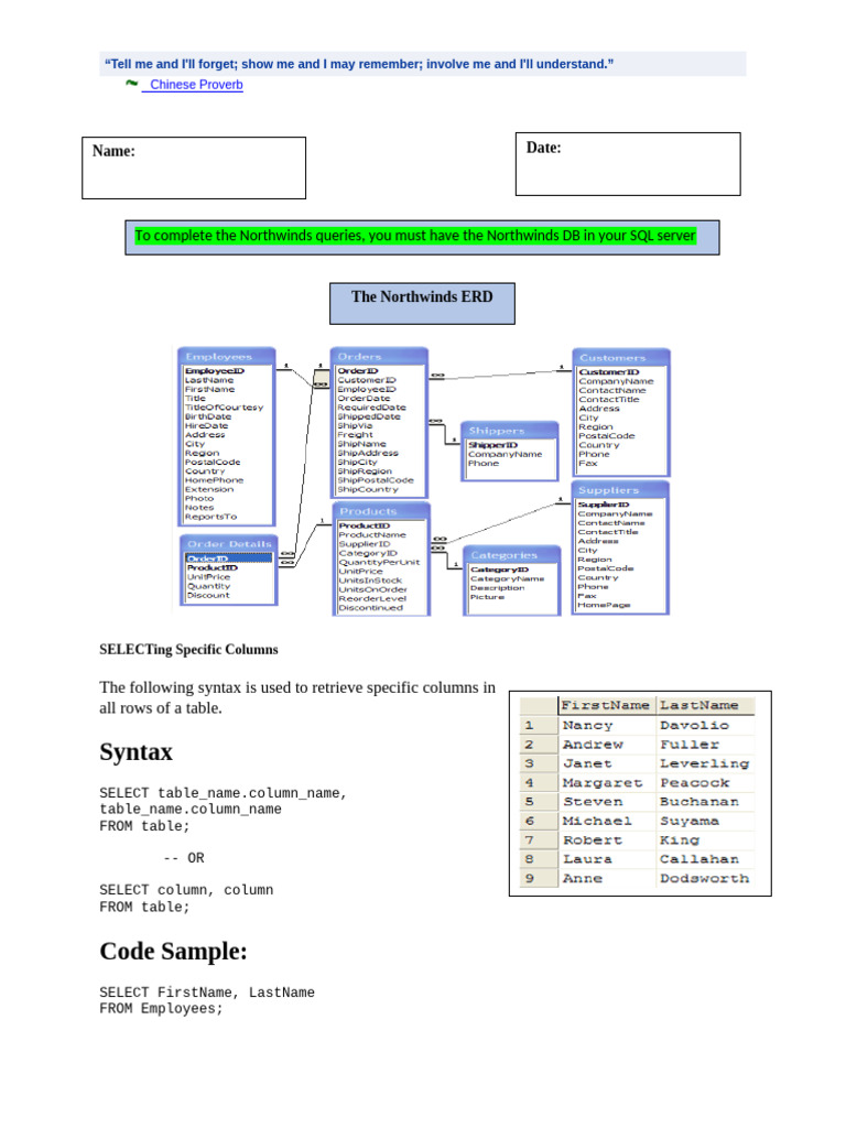 Working With SQL & Transact SQL (T-SQL) Queries | PDF | Table (Database ...