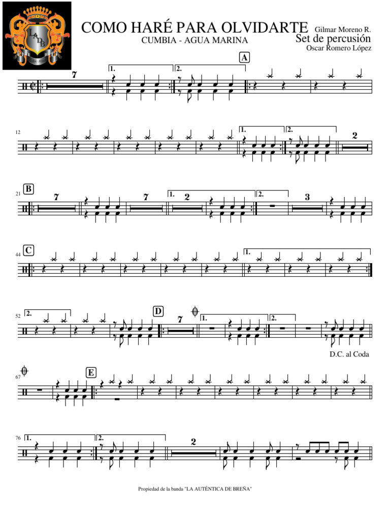 Como Hare para Olvidarte (Cumbia) | PDF