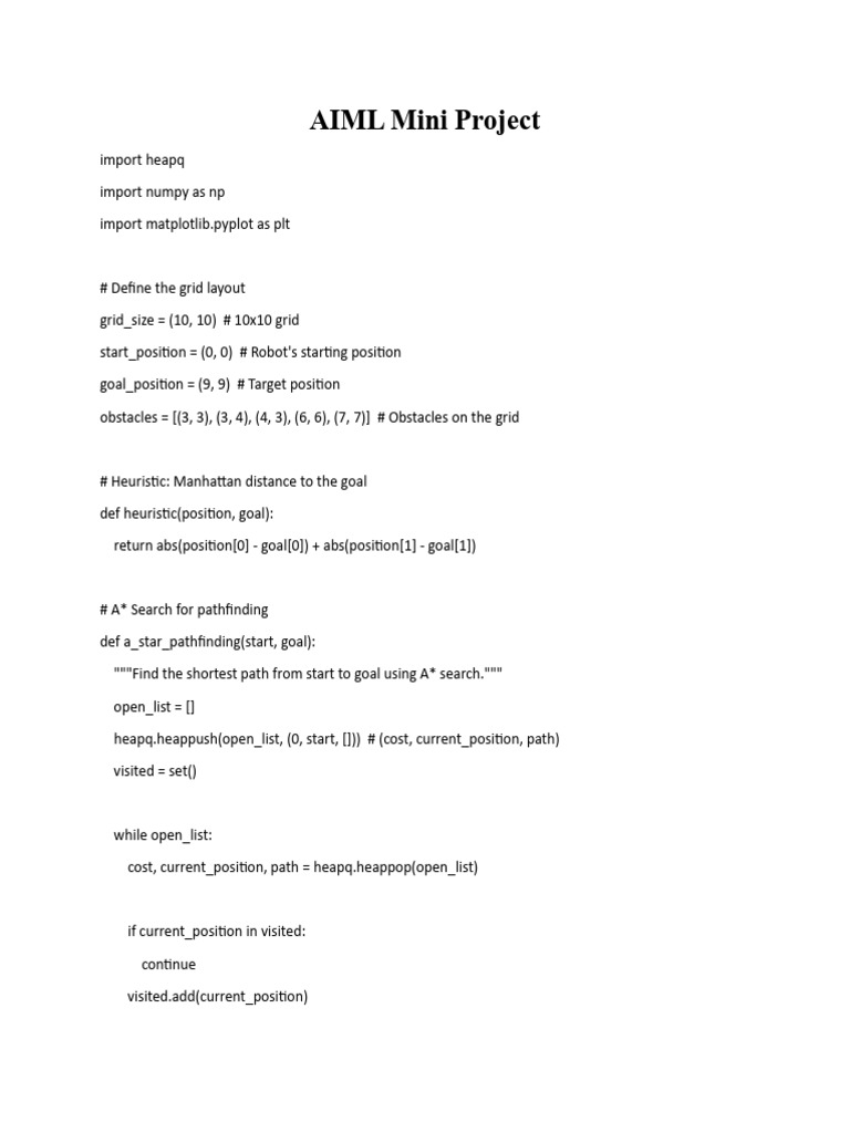 AIML Mini Project Sr | PDF | Computational Problems | Computational Science