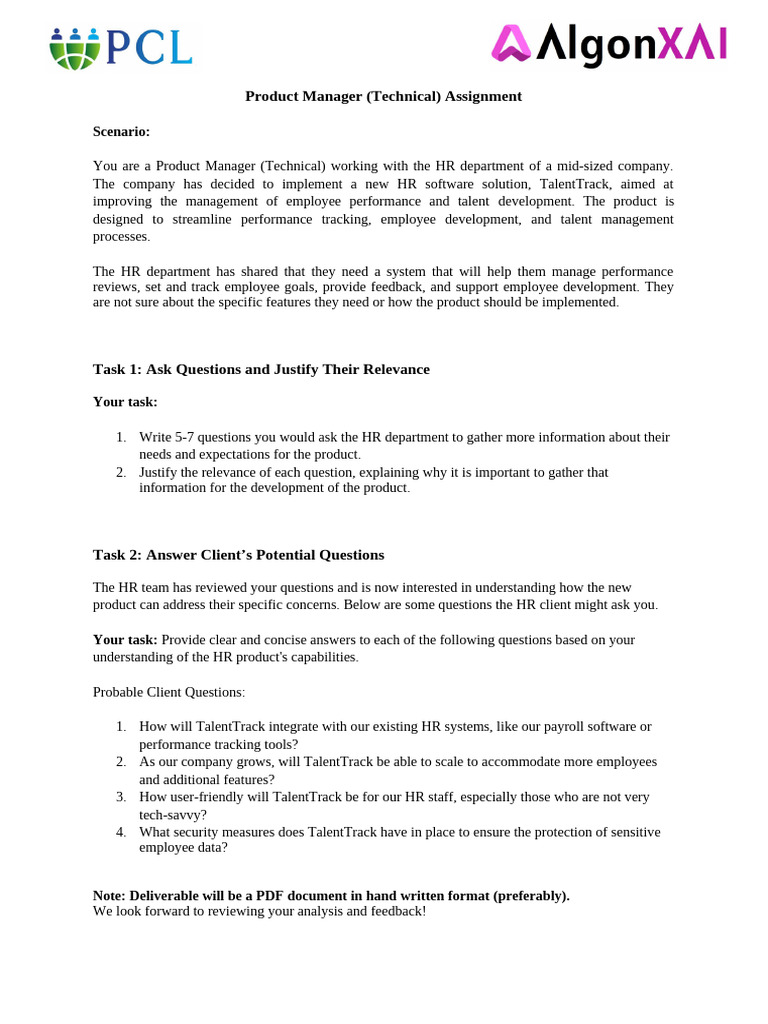 Product Manager Self-Assessment Guide | PDF