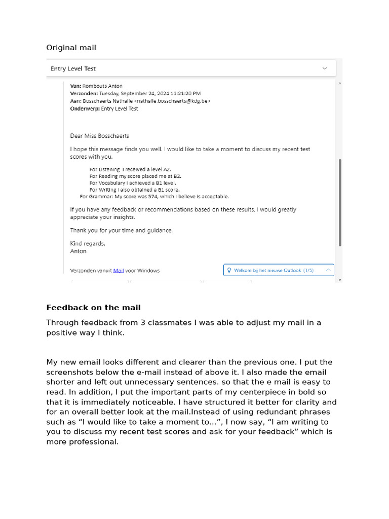 Engels Mail 2 Juiste Versie | PDF
