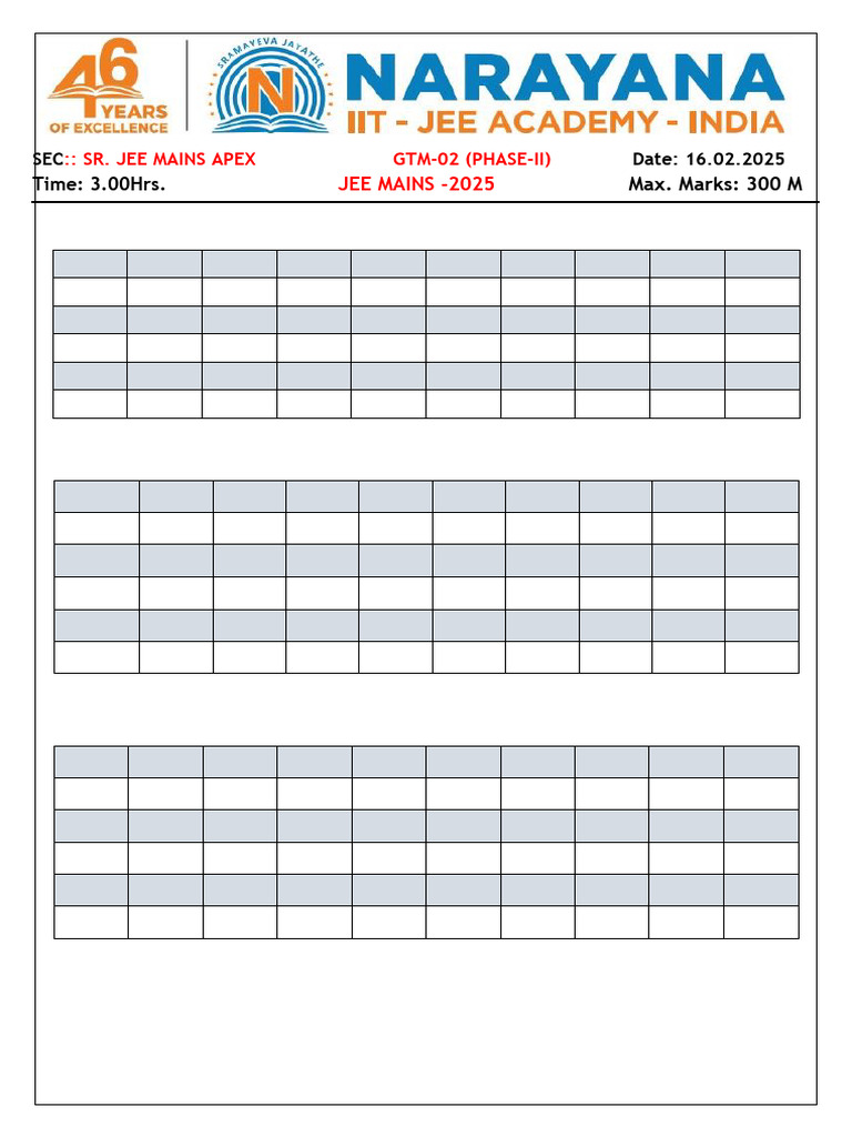 16-02-2025 SR - Star Co-Sc (Model-A& Apex) Phase-II Jee Main Model Gtm-2 Key&Sol | PDF | Mole ...