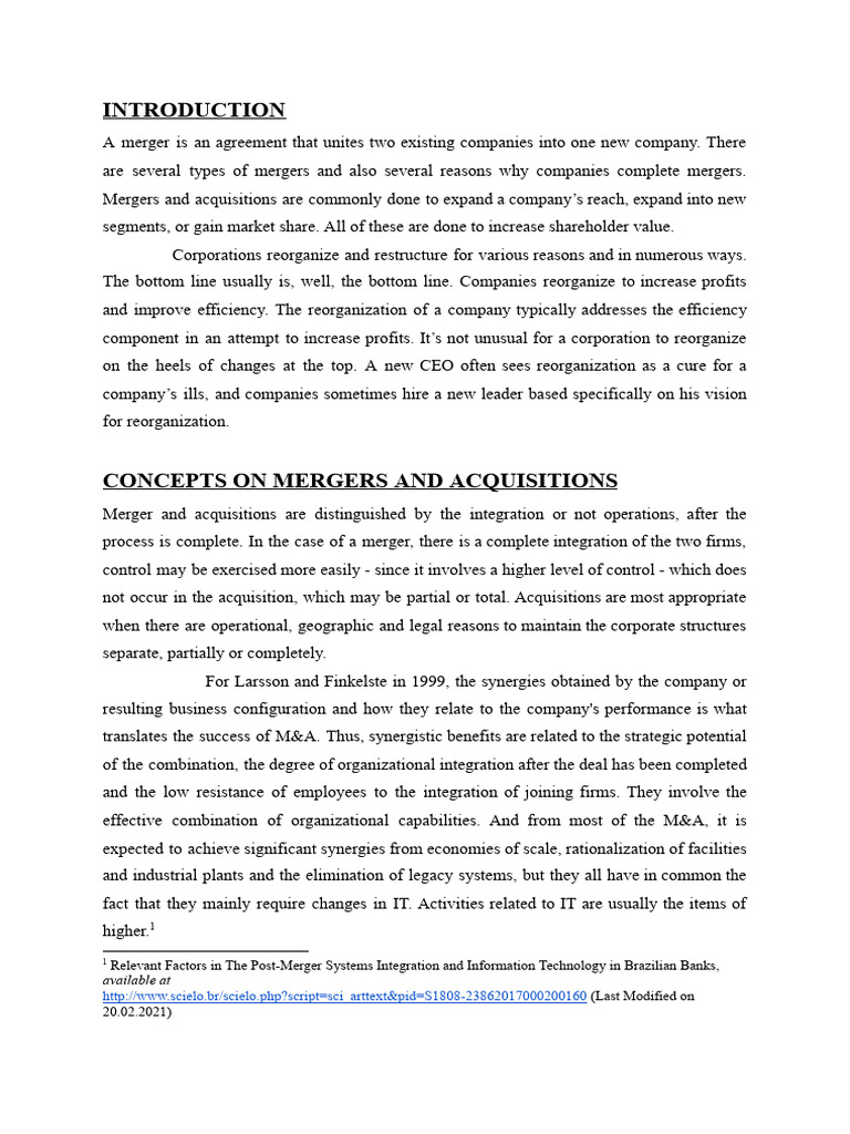 Rough | PDF | Mergers And Acquisitions | Performance Indicator