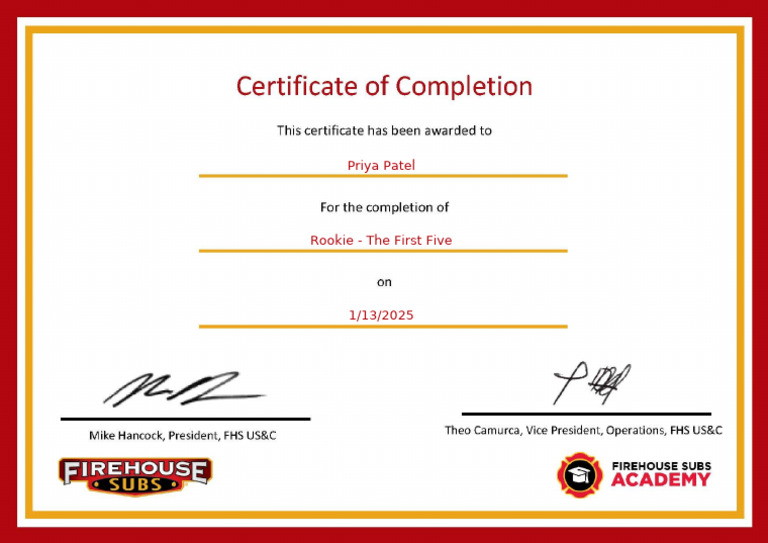 Learning Plan Certificate of Completion | PDF