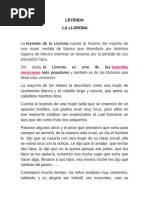 La Leyenda de La Llorona PDF | PDF