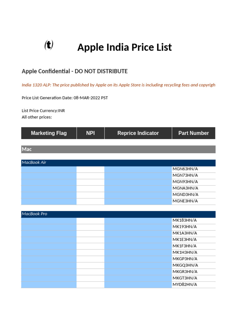 Apple 8-Mar-22 | PDF | Consumer Electronics | Macintosh Platform