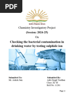 Checking Bacterial Contamination | PDF | Water | Sulfide