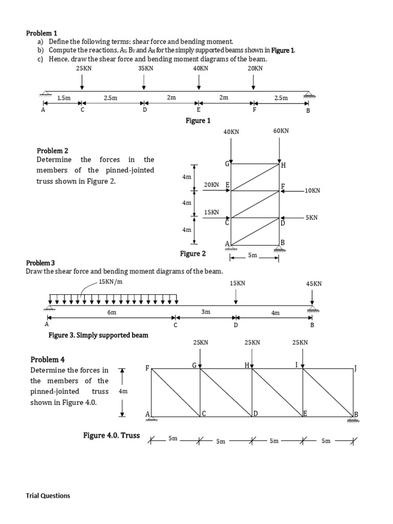 Trial Problems | PDF | Bending | Classical Mechanics
