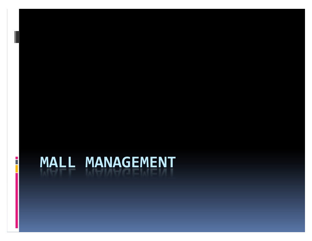 Mall Management | PDF | Shopping Mall | Elevator