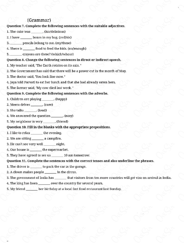 class6.grammar.practice | PDF