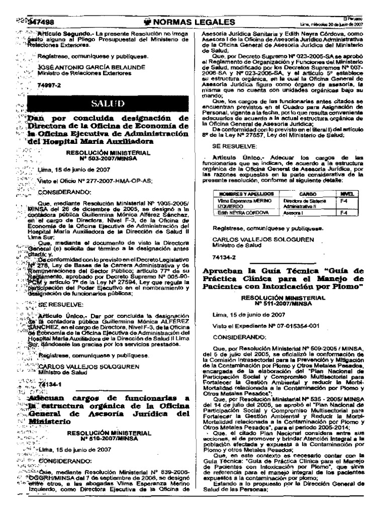 7. RM-511-2007-MINSA | PDF