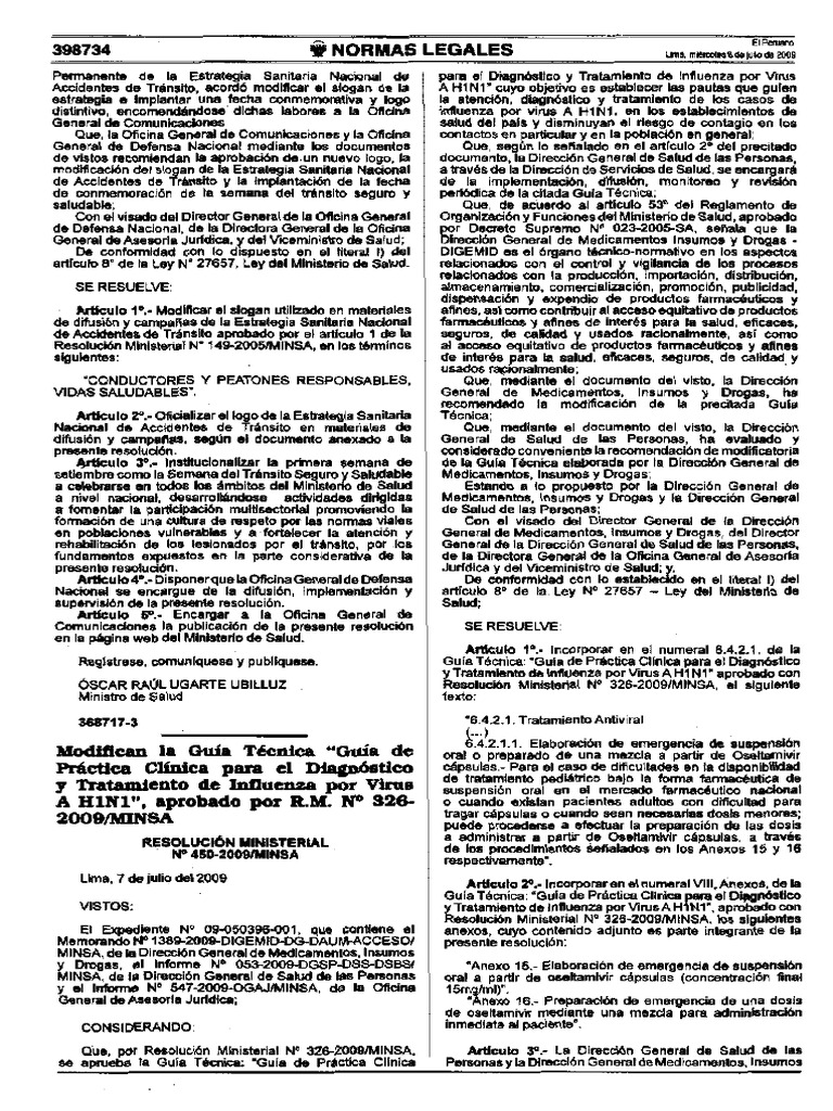 13. RM-450-2009-MINSA | PDF