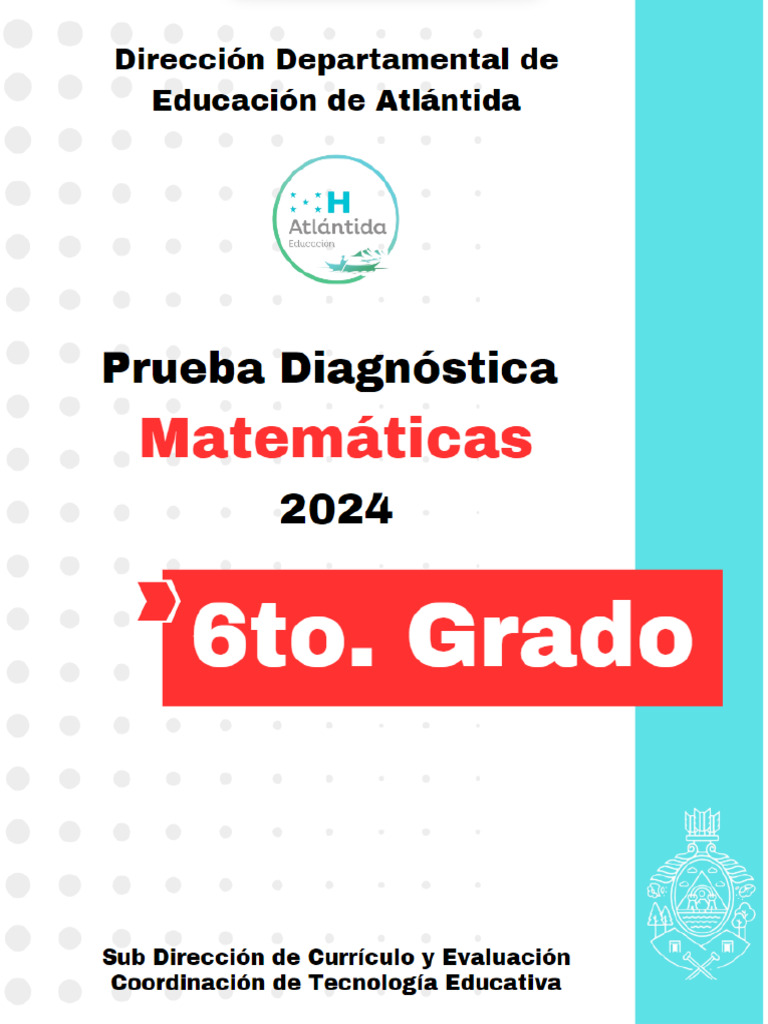 Prueba Diagnóstica de Matemáticas | PDF