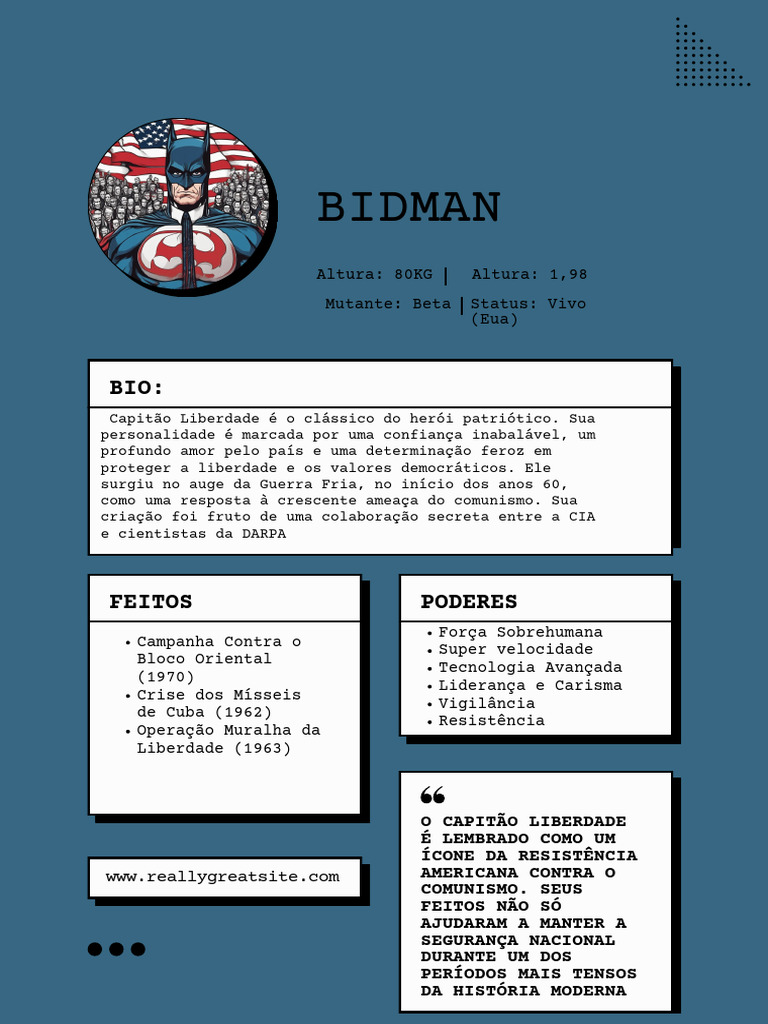 Capitão Liberdade: Ícone Patriótico | PDF