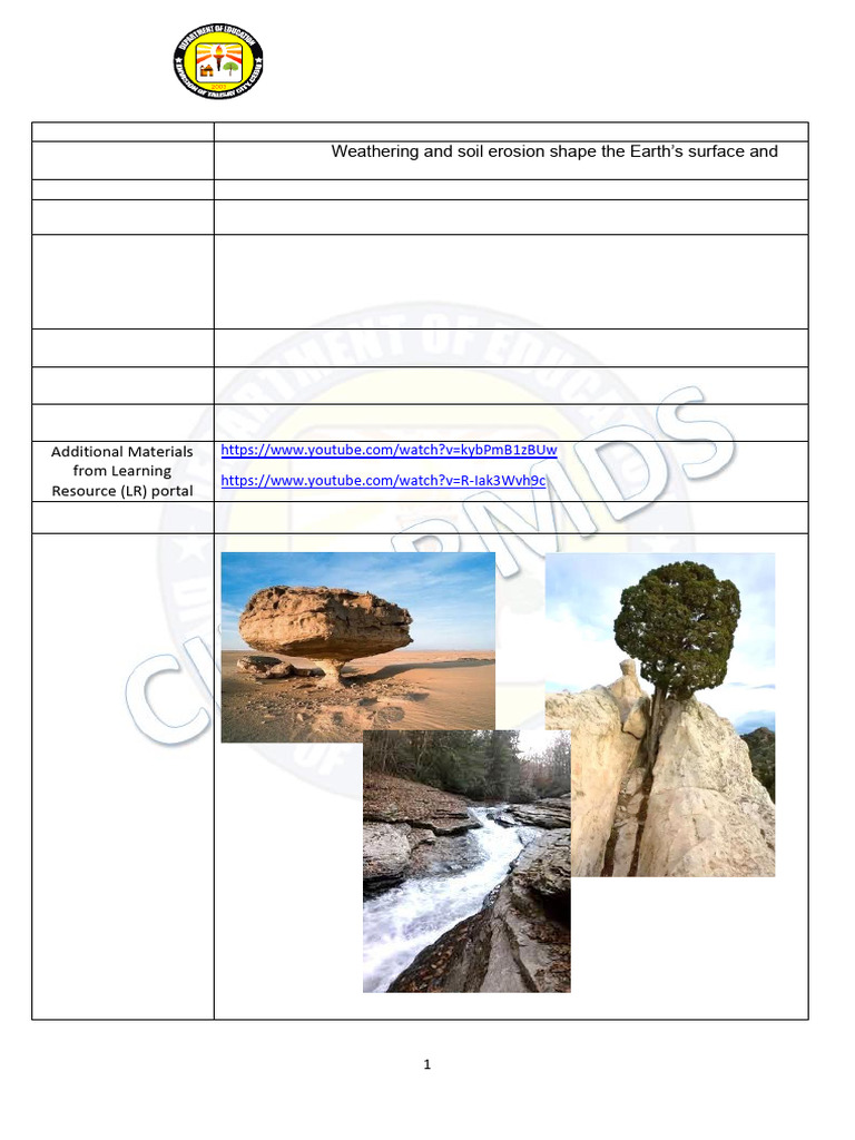 Weathering and Soil Formation Guide | PDF | Weathering | Rock (Geology)