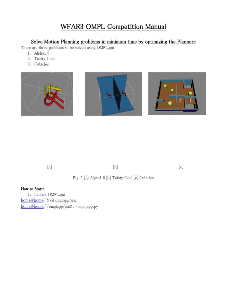 OMPL Competition Guide: Motion Planning | PDF | Computing | Software